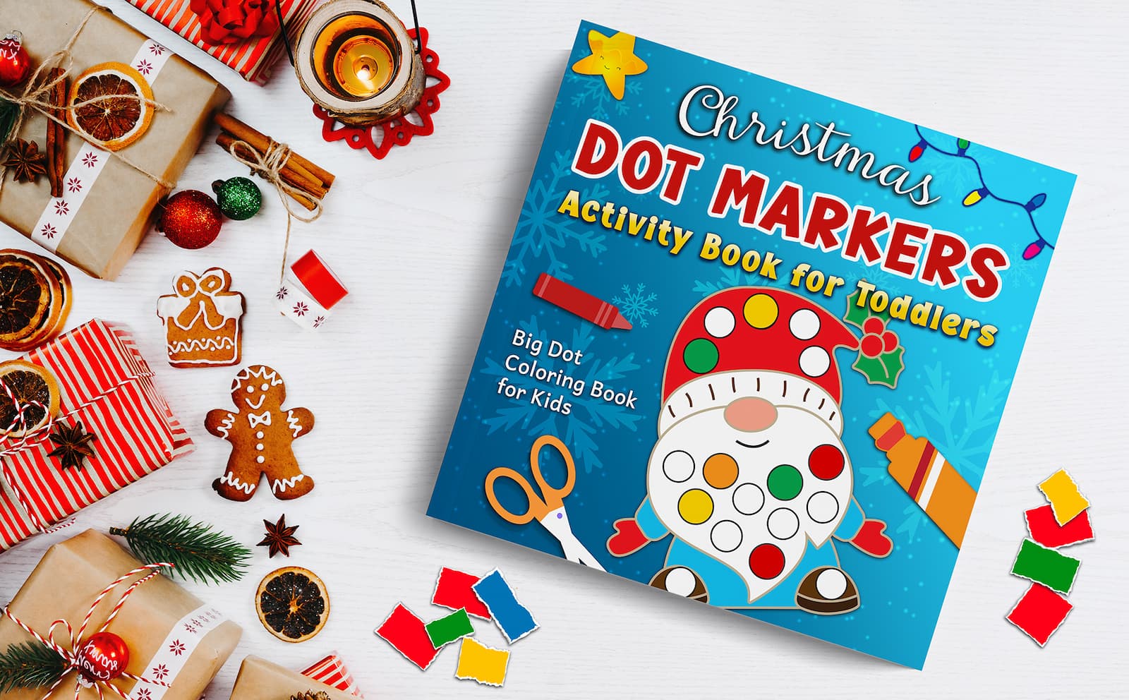 Christmas Dot Markers Activity Book For Toddlers - Kiddiyo Books