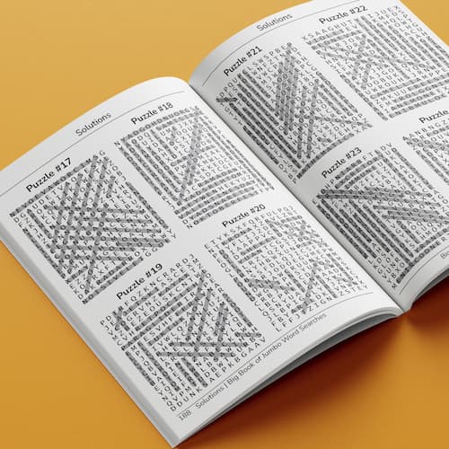 Jumbo Word Search Big Book For Seniors