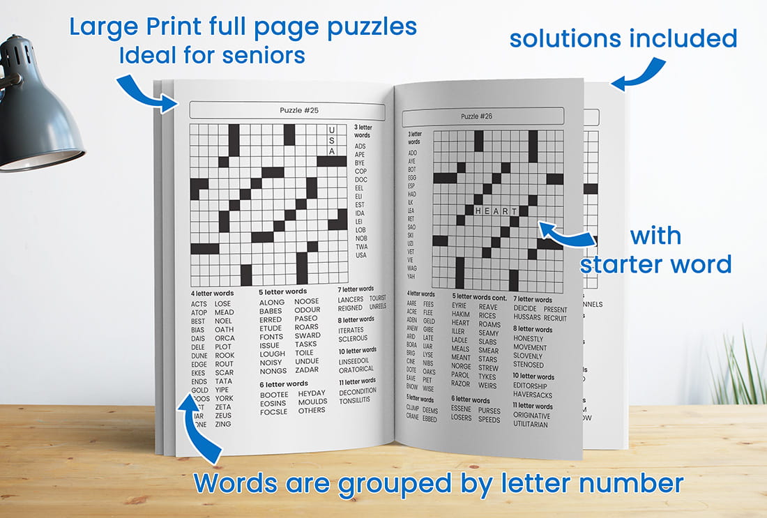Easy Word Fill In Puzzle Book