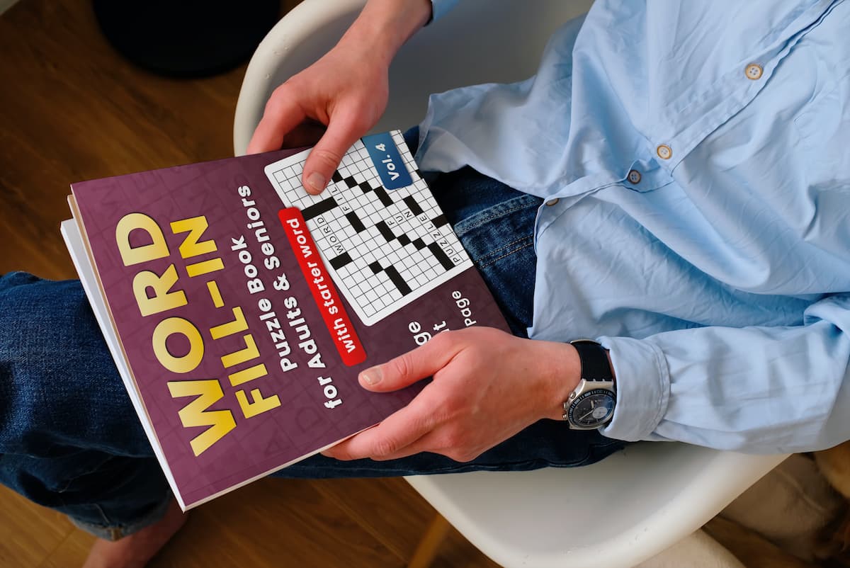 Word Fill In Puzzle Book With Starter Word