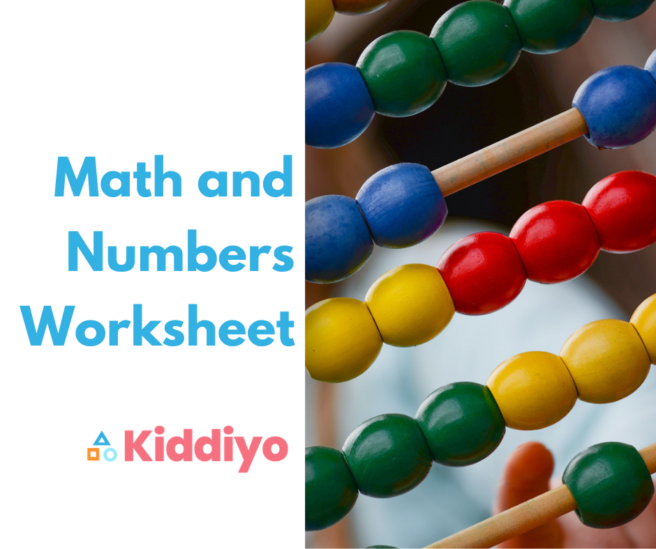 Math Worksheets, Numbers Activities: Download Math Pdf - Kiddiyo Books